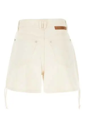 Stella McCartney Lace-up Cotton Shorts - Multicolor