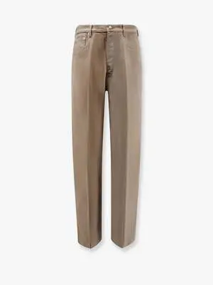 Rick Owens Wide Leg Cotton Trousers - Multicolor
