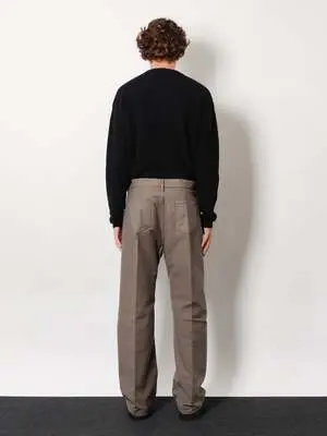 Rick Owens Wide Leg Cotton Trousers - Multicolor