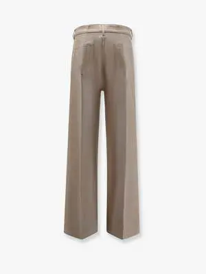 Rick Owens Wide Leg Cotton Trousers - Multicolor