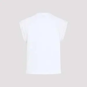 Peserico Cotton Top With Silver-toned Sleeve Details