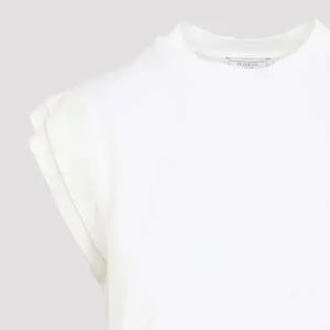 Peserico Cotton Top With Silver-toned Sleeve Details