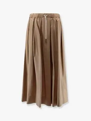 Max Mara Cotton Flared Skirt - Multicolor