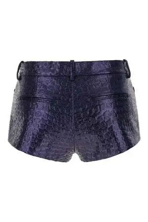 TOM FORD Textured Alligator Embossed Tailored Shorts