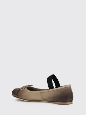 Miu Miu Calf Leather Ballet Flats - Cream