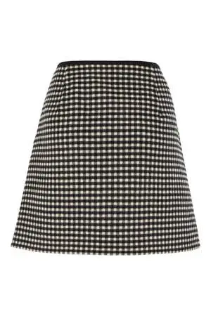 Valentino Garavani Checked A-line Skirt - Multicolor
