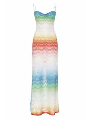 Missoni Long Crochet Knit Dress - Multicolor