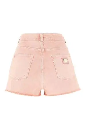 Dolce & Gabbana High Waisted Denim Shorts - Multicolor