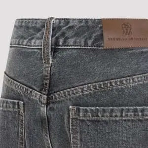 Brunello Cucinelli Grey Cotton Jeans