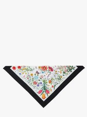 Gucci Gucci Silk Headband With Flora Print Multicolor