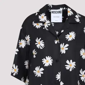 Moschino Silk Shirt With Floral Print