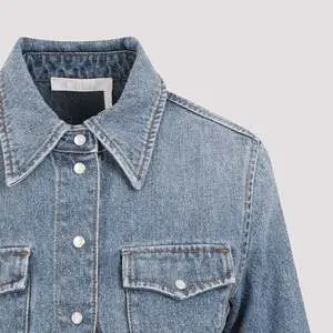 Chloé Button-up Denim Shirt