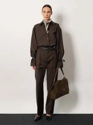 TOTEME Wool Trousers With Pinces - Multicolor