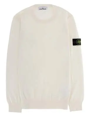 Stone Island STONE ISLAND Long Sleeve Crewneck Cream