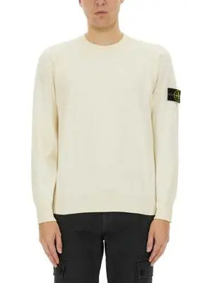 Stone Island Long Sleeve Crewneck - Cream