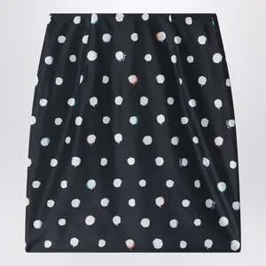 Fendi Printed Taffeta Midi Pencil Skirt