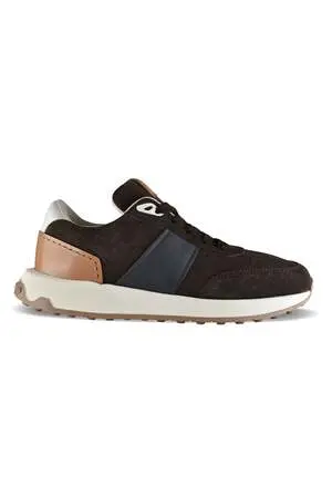 TOD'S Suede And Leather Sneakers - Brown