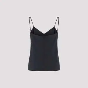 Max Mara Washed Silk Tank Top - Blue