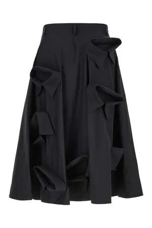 Moschino Black Skirt With Bow Detail