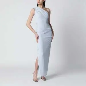ROTATE BY BIRGER CHRISTENSEN One-shoulder Draped Maxi Dress - Blue
