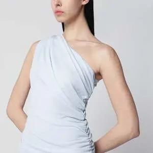 ROTATE BY BIRGER CHRISTENSEN One-shoulder Draped Maxi Dress - Blue