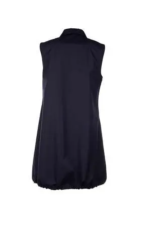 Prada Sleeveless Collared Dress With Zipper Detail