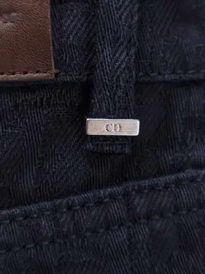 Dior Cotton Jeans With All-over Oblique Motif