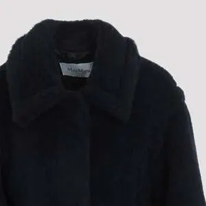 Max Mara Teddy Alpaca Blend Coat - Black