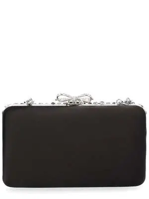 SELF-PORTRAIT Crystal Embellished Chainmail Clutch - Multicolor
