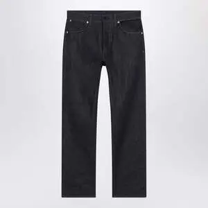 Stone Island Regular Straight Jeans In Raw Indigo Denim - Blue