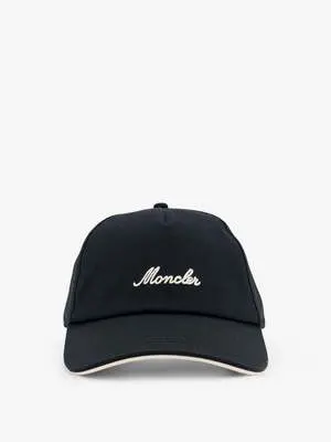 Moncler Cotton Baseball Cap With Embroidered Logo - Multicolor