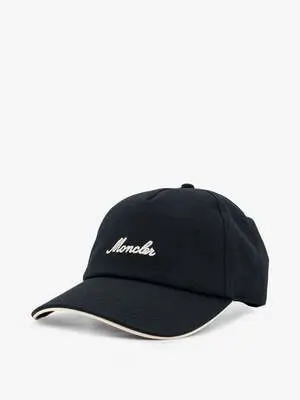 Moncler Cotton Baseball Cap With Embroidered Logo - Multicolor
