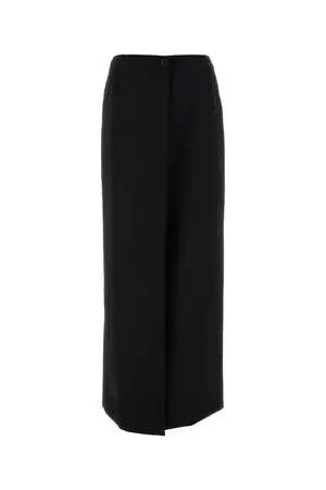 Givenchy Wool And Mohair Blend Skirt - Black