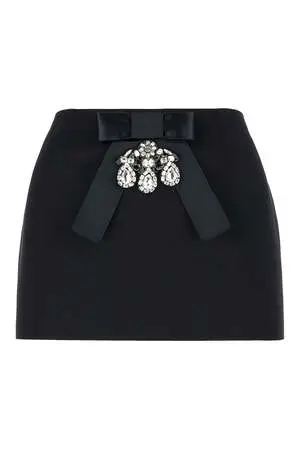 Dolce & Gabbana Embellished Bow Skirt - Multicolor