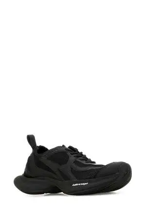 Balenciaga Mesh And Rubber Circuit Sneakers - Black