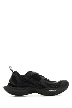 Balenciaga Mesh And Rubber Circuit Sneakers - Black