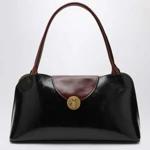 Versace Vivian East/west Leather Bag - Black
