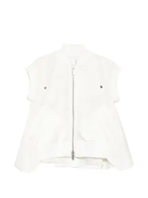 Sacai Wool And Nylon Vest - Multicolor