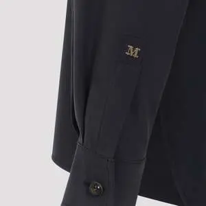 Max Mara Washed Silk Shirt - Black