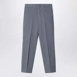 Fendi Gabardine Cigarette Trousers - Gray