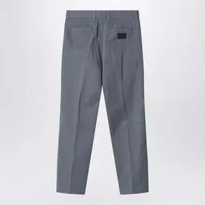 Fendi Gabardine Cigarette Trousers - Gray