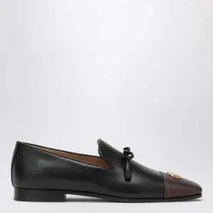 Valentino Garavani Vlogo Babouches Leather Loafers