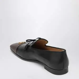 Valentino Garavani Vlogo Babouches Leather Loafers