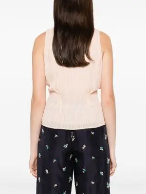 FORTE_FORTE V-neck Sleeveless Peplum Vest