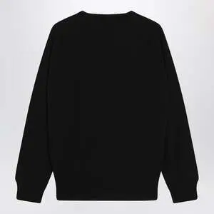AMI Paris De Coeur Crewneck Sweater - Black