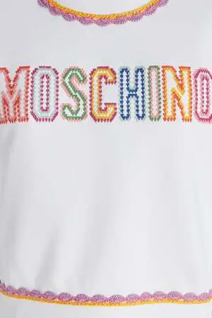 Moschino Sweatshirt With Embroidered Logo - Multicolor