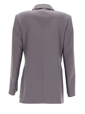 JIL SANDER Double-breasted Wool Jacket - Gray