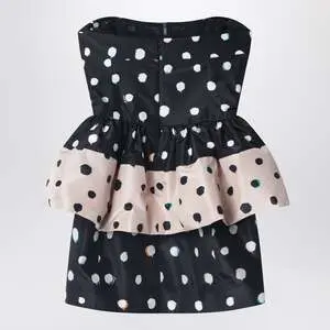 Fendi Printed Taffeta Bustier Dress