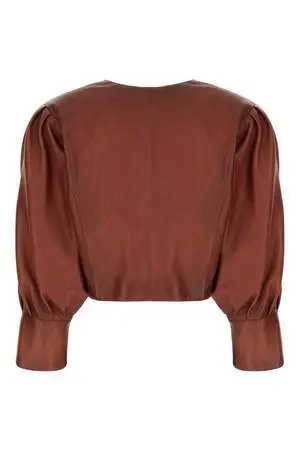 Chloé Leather Cropped Jacket