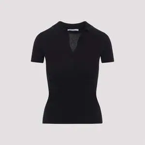 Max Mara Albero Knit Ribbed Polo